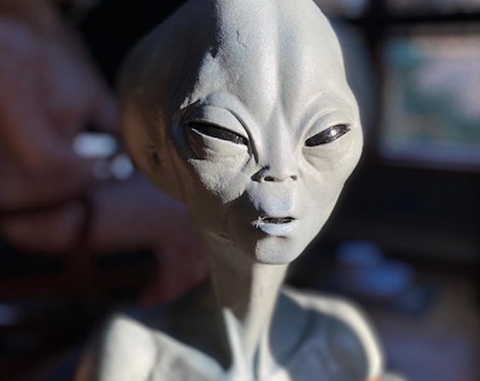 Roswell Grey Alien Martian Life-sized Bust 1:1 - Etsy