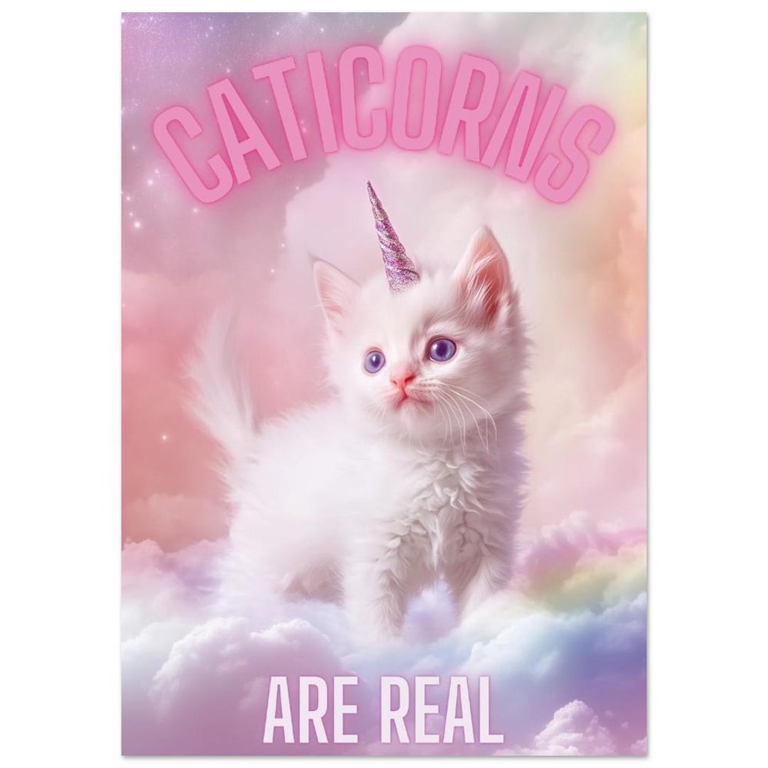 Caticorn Poster A3 - Etsy