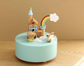 Handcrafted Music Box, Wooden Music Box, Gift Music Box, Classic Music ...