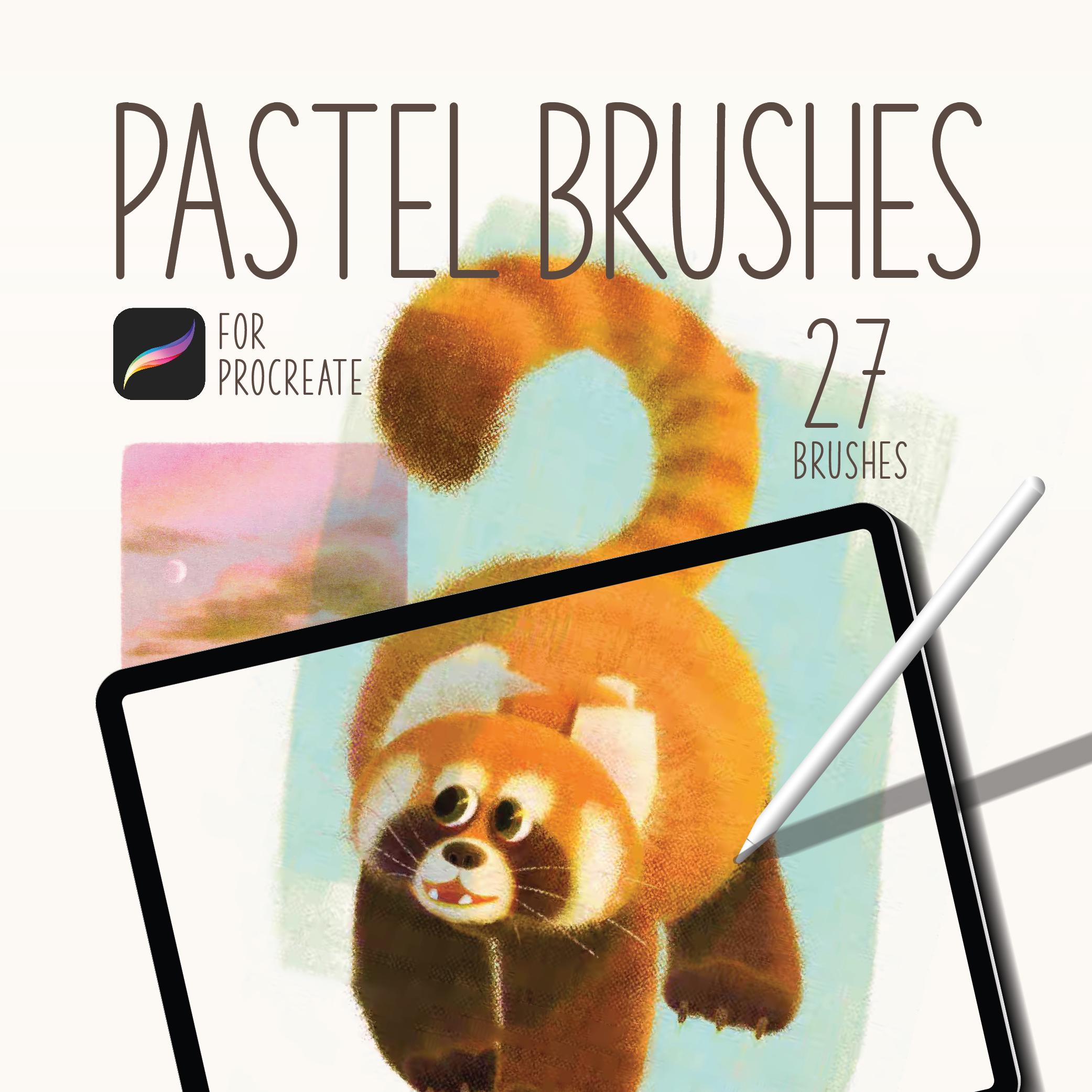 Pastels Brush Set, Procreate Pastel Brushes, Procreate Illustration ...