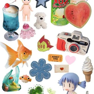 Girly Y2K Aesthetic Digital Collection: Vintage Ornaments for ...