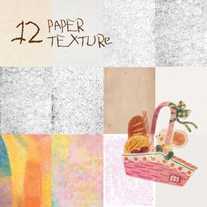 33 Realistic Vintage Color Pencil Texture Brushes + 12 Paper Textures ...