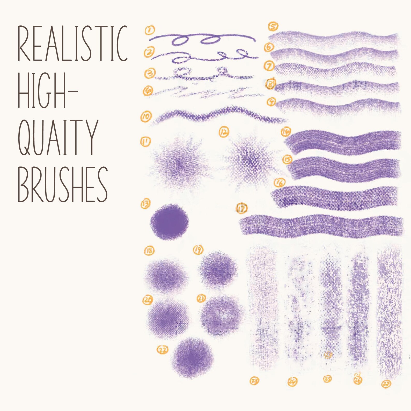Pastels Brush Set, Procreate Pastel Brushes, Procreate Illustration ...