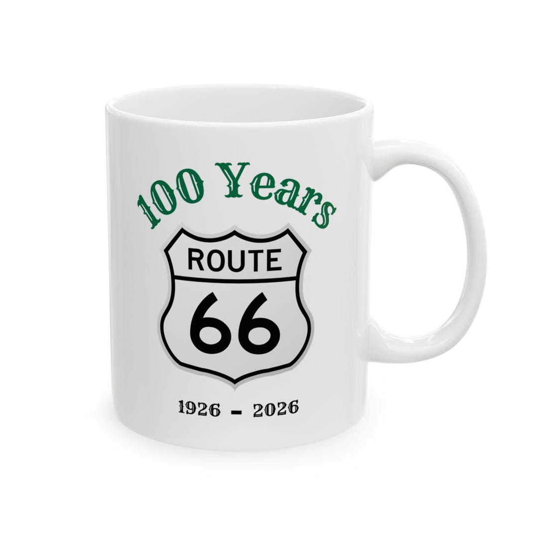 Route 66 Mug – 100th Anniversary Coffee Cup – Historic Road Trip Gift ...
