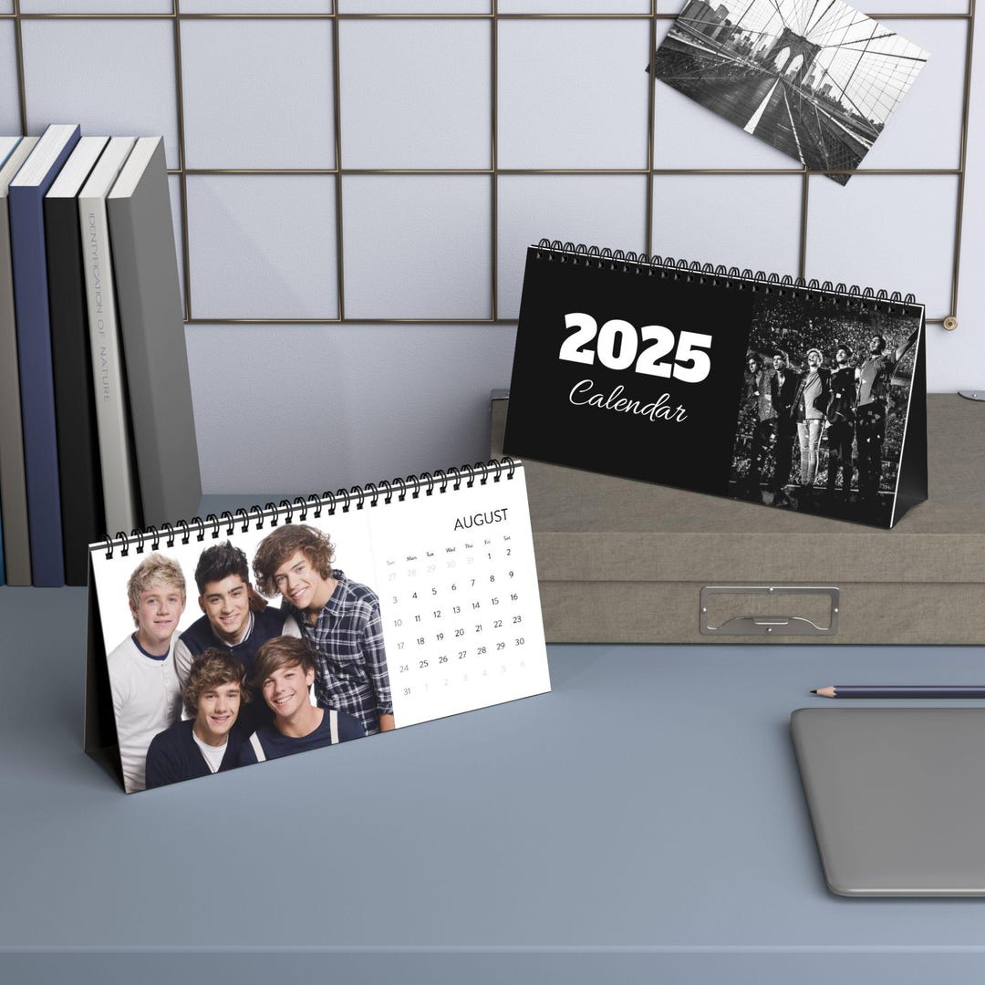 One Direction 2025 Desktop Calendar, Wall Calendar, Yearly Organizer ...
