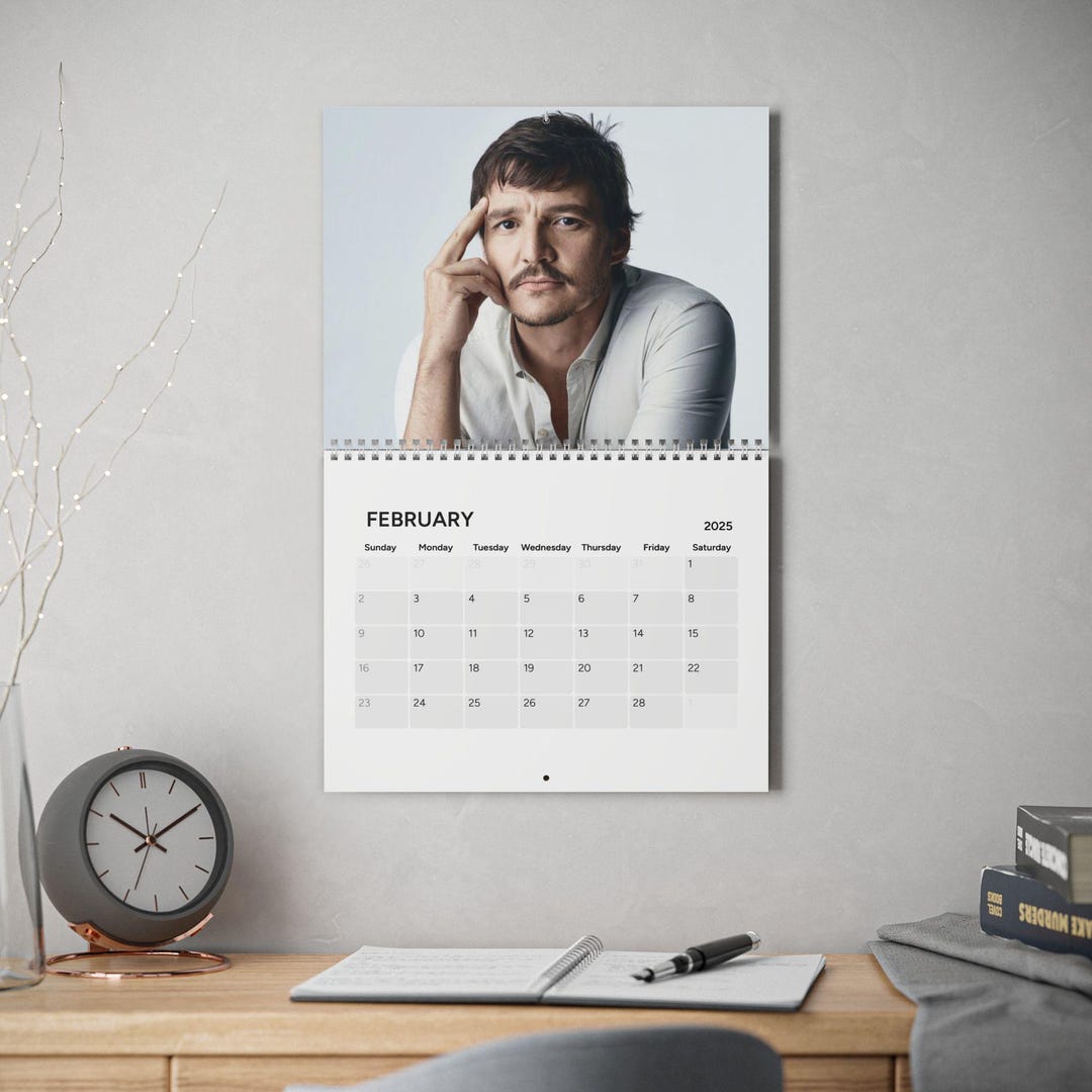 Pedro Pascal Wall Calendar, 2025 Calendar, Home Room Decor, Monthly ...