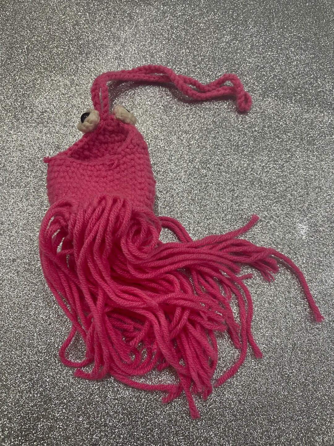 Cute Crochet Squid Toy Pink Crochet Squid, Handmade Crochet Squid Toy ...