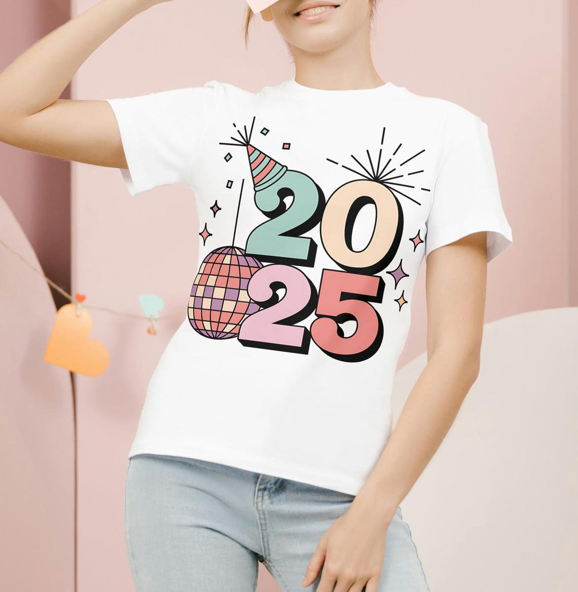 New Year 2025 PNG Stickers, Gift for Her, Gift for Him, Tshirt Designs ...