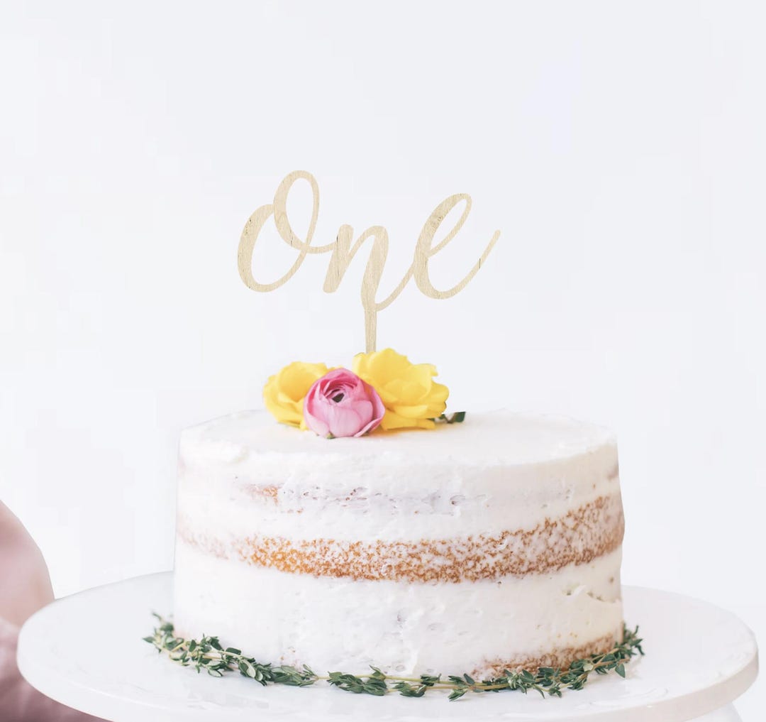 First Birthday One Cake Topper, First Birthday Topper, 1st Birthday ...