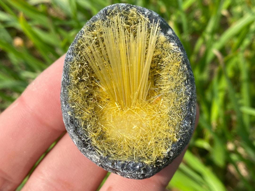 Meteorite Specimen,goethite,hand Carved,yellow Copper Ore Specimen ...