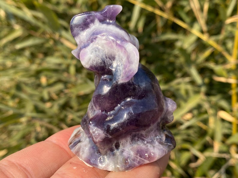 2.3" Natural Dream Amethyst Quartz,quartz Crystal,hand Carved,crystal ...