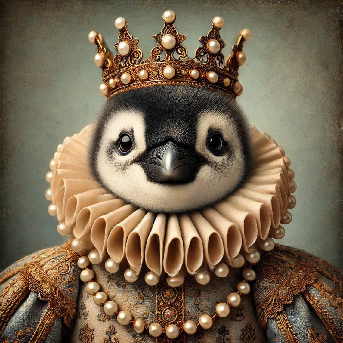 Canva Royal Animal Portrait From Photo Custom Funny Canvas Digital Art ...