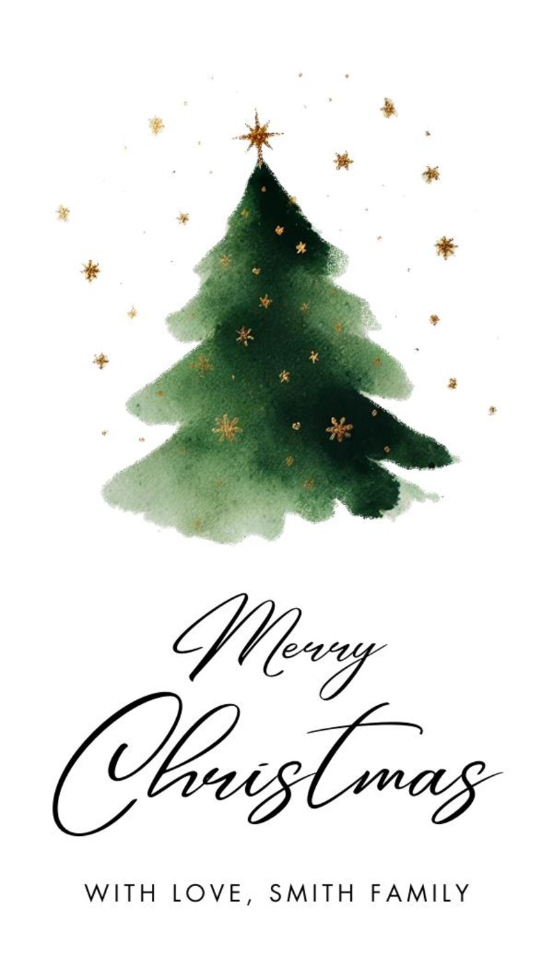 Canva Editable Christmas Gift Tag Template 2X Printable Merry Christmas ...
