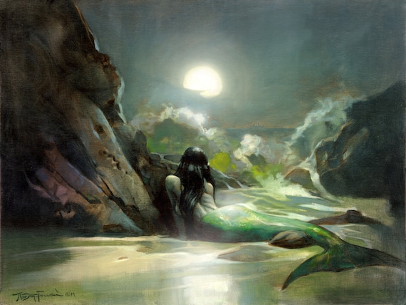 Mike Hoffman Exotic South Pacific Island Art Canvas Giclee | Etsy