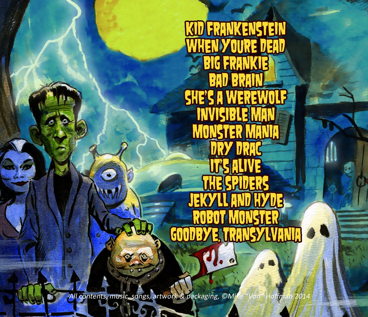 MONSTER UNIVERSITY: the SOUNDTRACK! 13 Spooky Songs by Von Hoffman! - Etsy