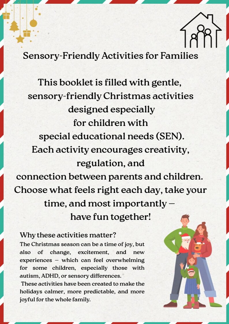 16 Days of Christmas Fun for SEN Families - Etsy Canada