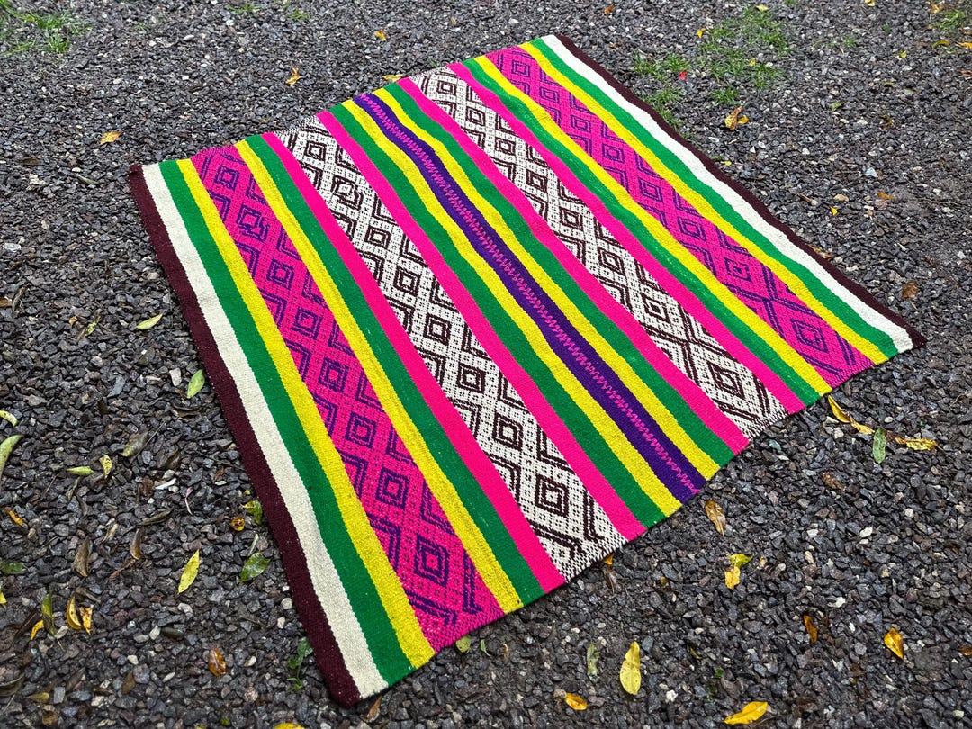 Inca Blanket in Sheep Wool - Etsy Canada