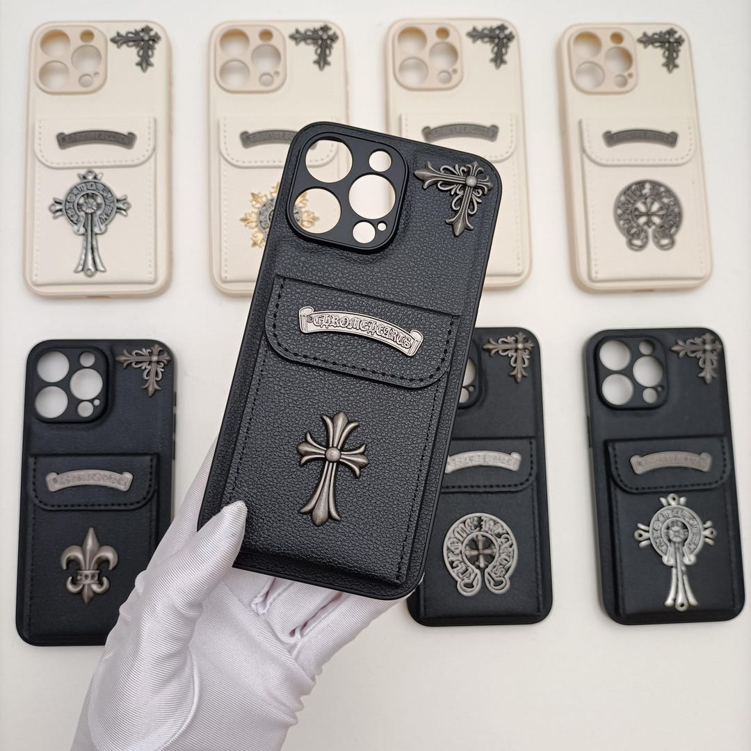 Cross Iris Opium With Card Bag Handmade Leather Phone Case Men Woman ...
