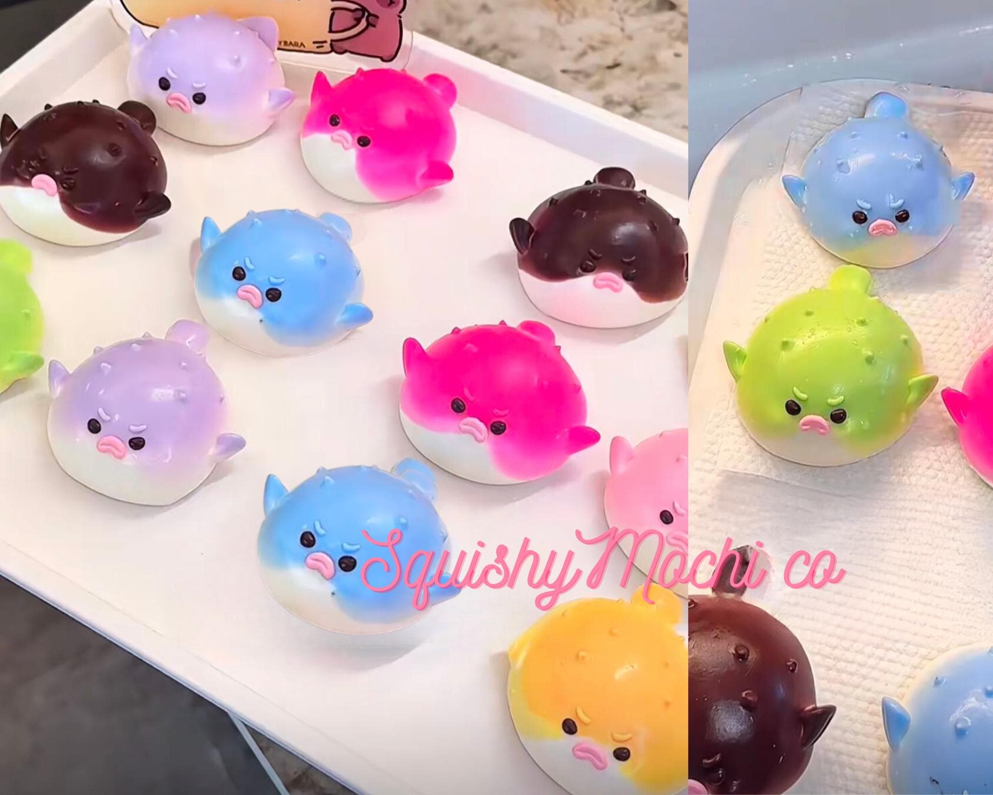 Puffy Pufferfish Squishy Toy – Creamy Texture, 110g, Multiple Colors ...