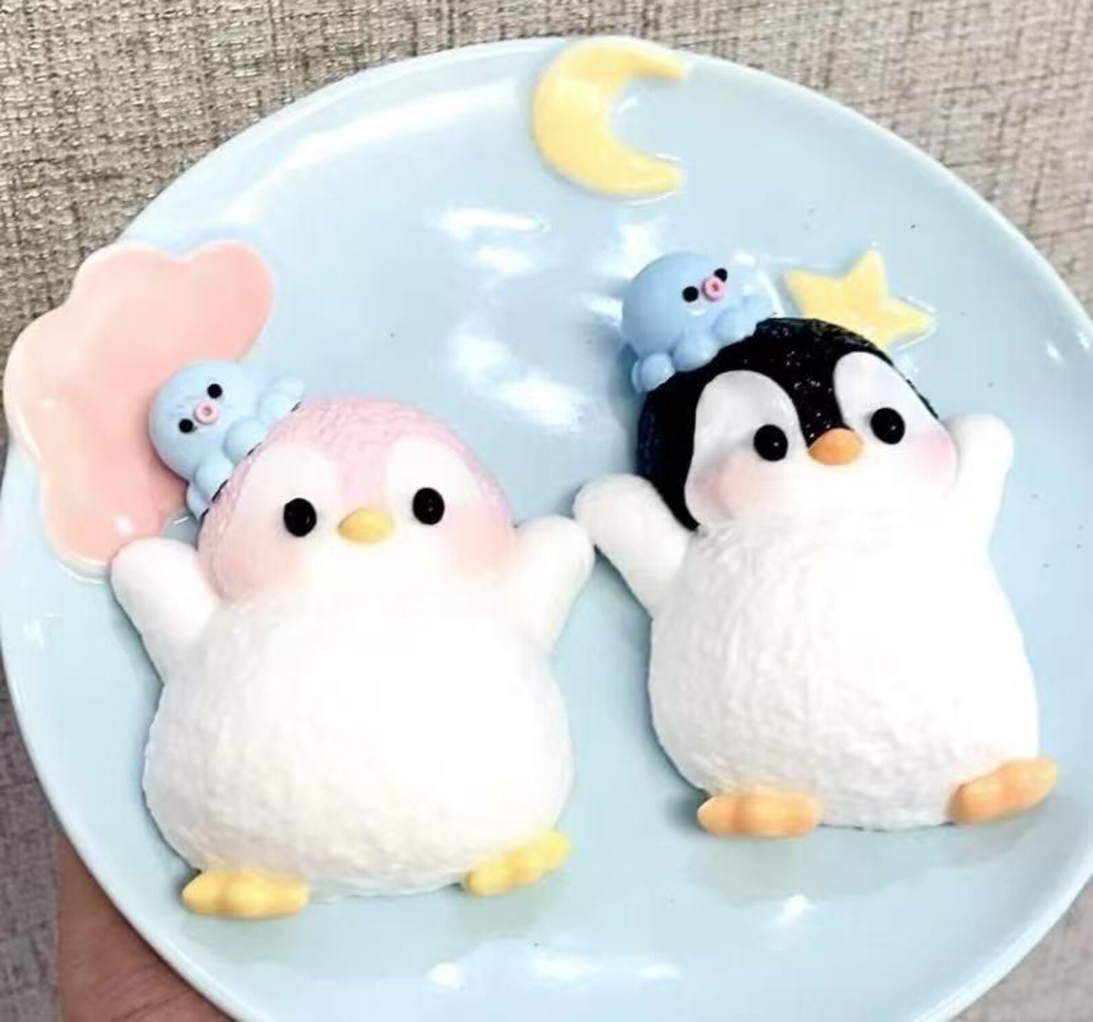 Adorable Penguin Squishy – Smooth or Flocked Finish Options, Perfect ...