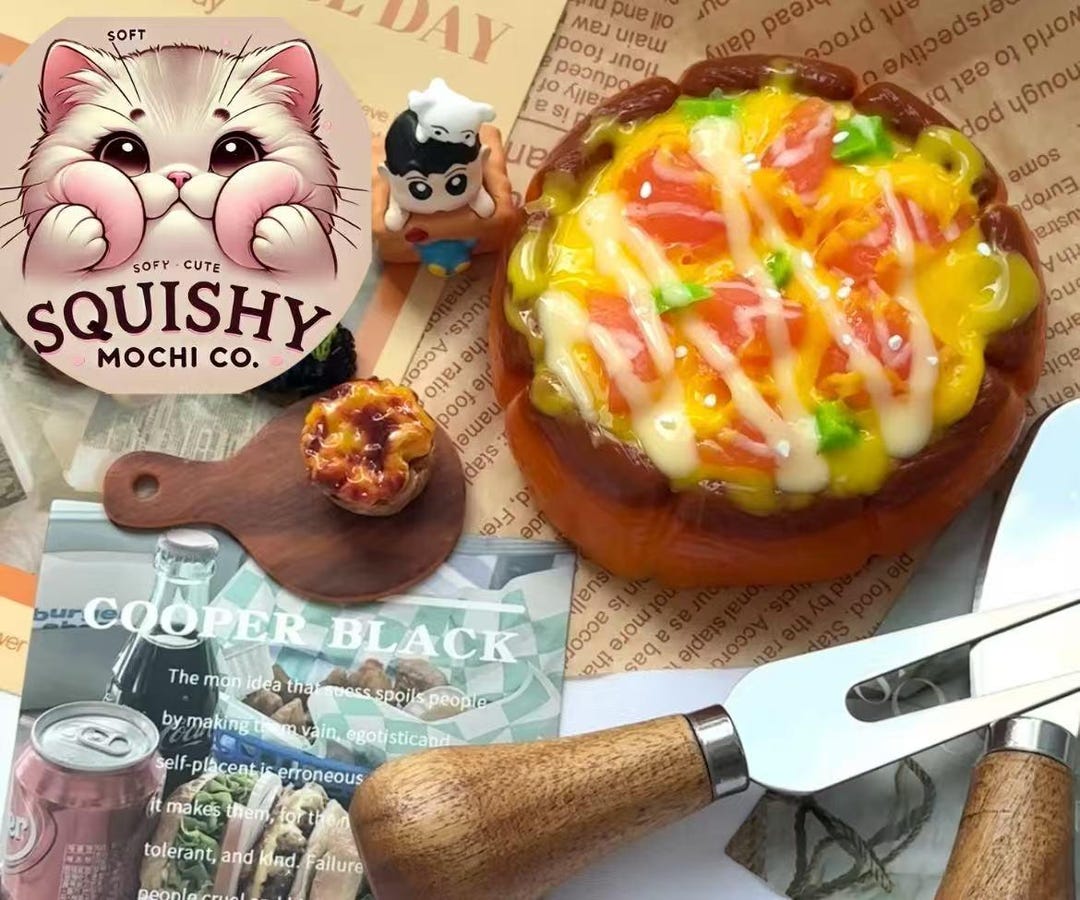 Salmon Pizza Squishy – Creamy Texture, Food-grade Silicone| Stress ...