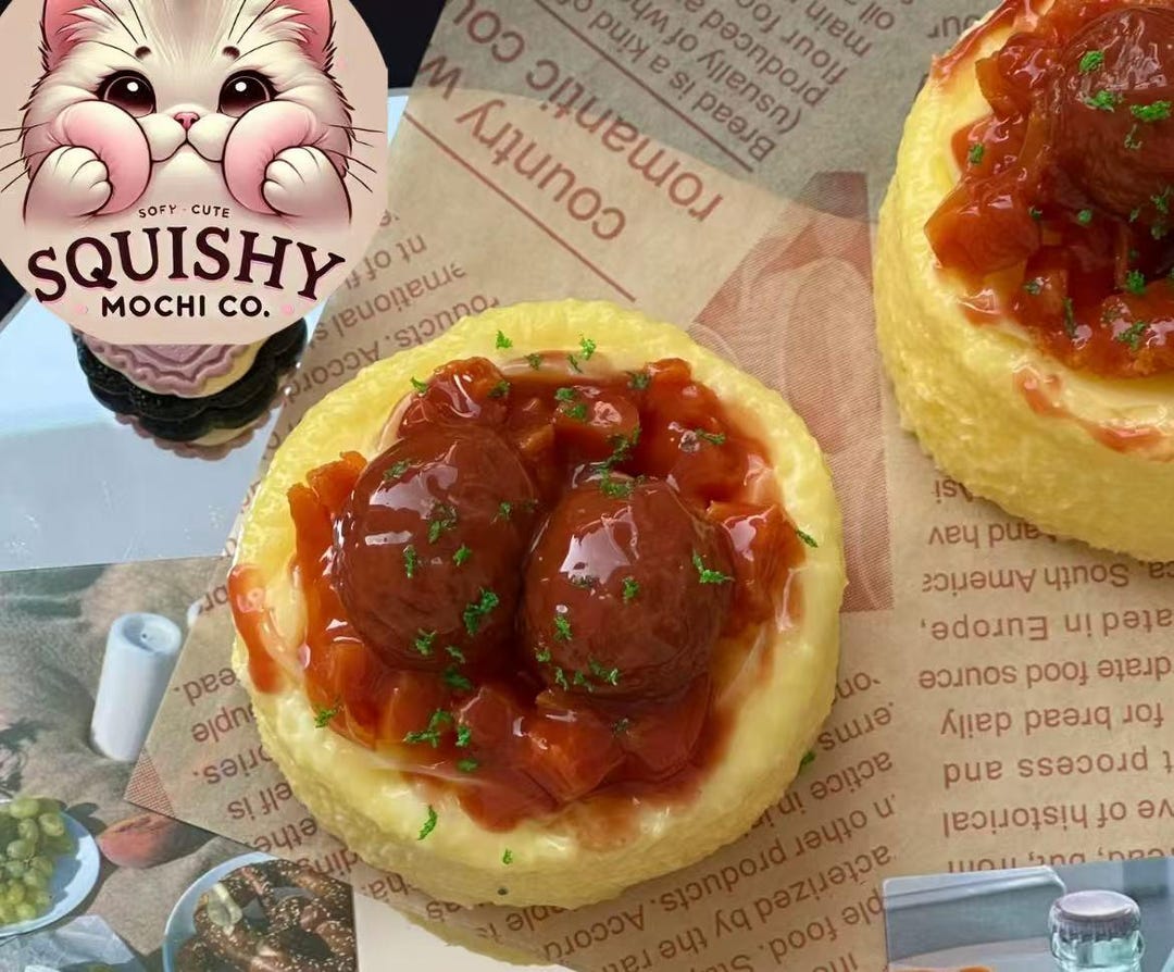 Meatball Potato Tower Squishy – Creamy Texture, Soft & Satisfying ...