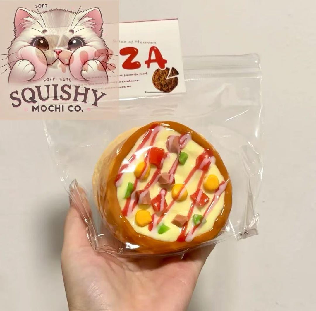 Deep Pan Pizza Squishy Creamy Texture, Food-grade Silicone| Stress ...