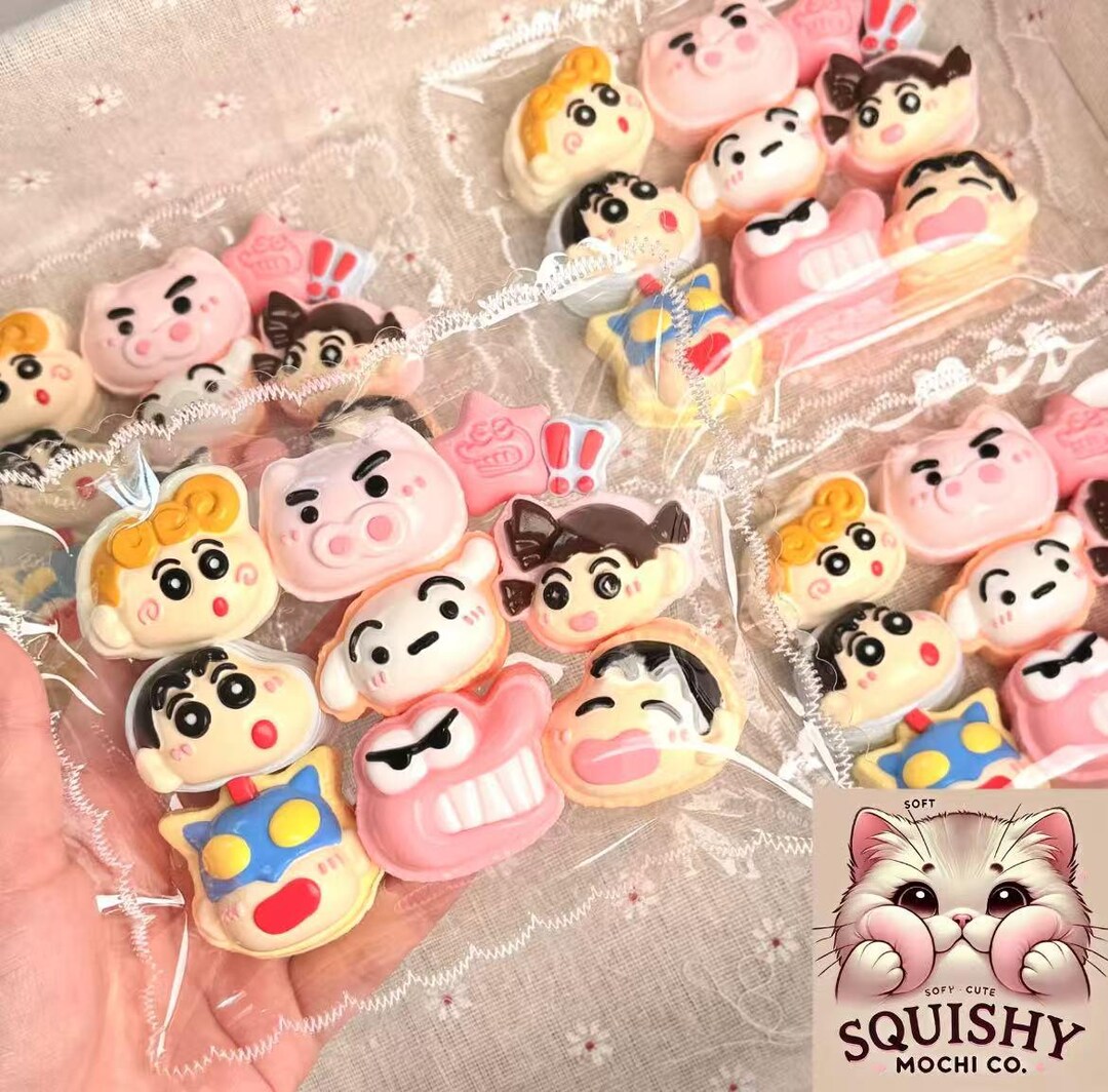 Cartoon Style Squishy Toy Set – 9 Cute Character Squeeze Figures ...