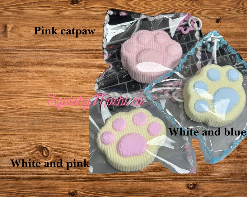 Knitted Texture Series Squishy – Cat, Bear, Pig, and Cat Paw Designs ...