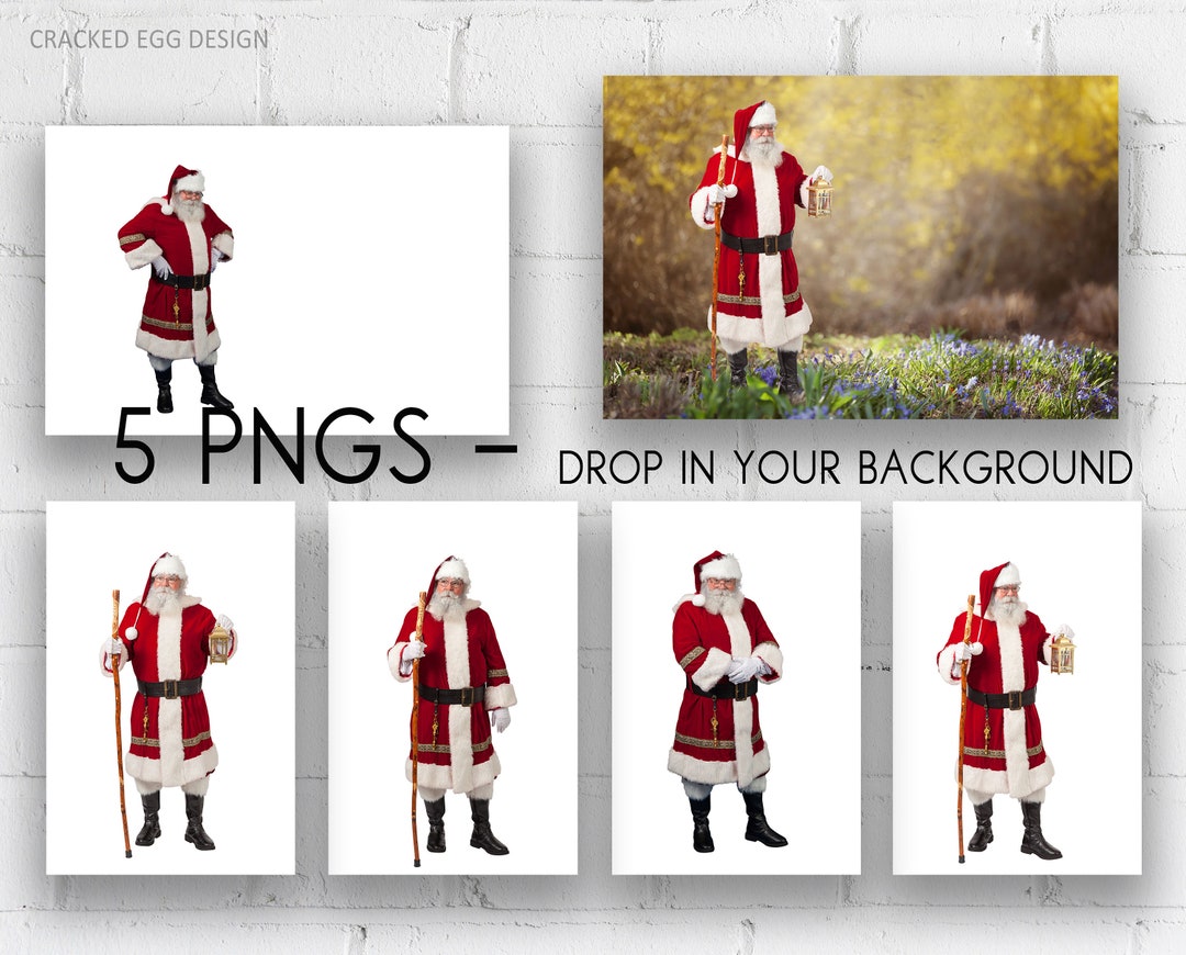 Santa Overlay, for Photographers, Santa Overlay, Santa Standing ...