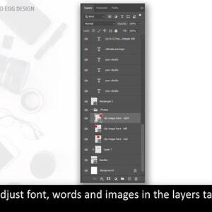 Glitter Mini Session Photoshop Template: Instagram Square (free Fonts ...