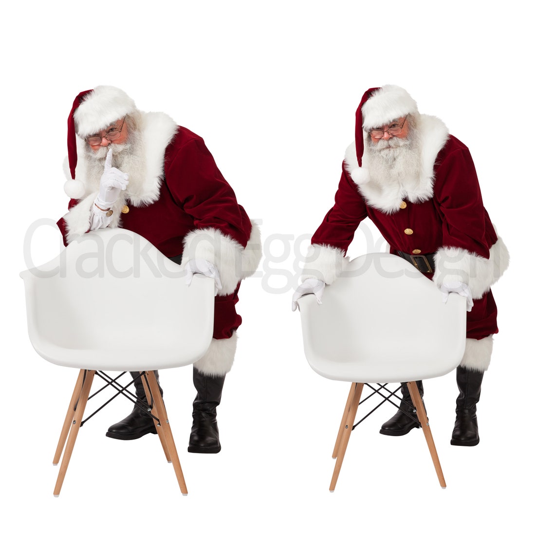 Santa With Chair Santa Backdrop Christmas PNG for - Etsy