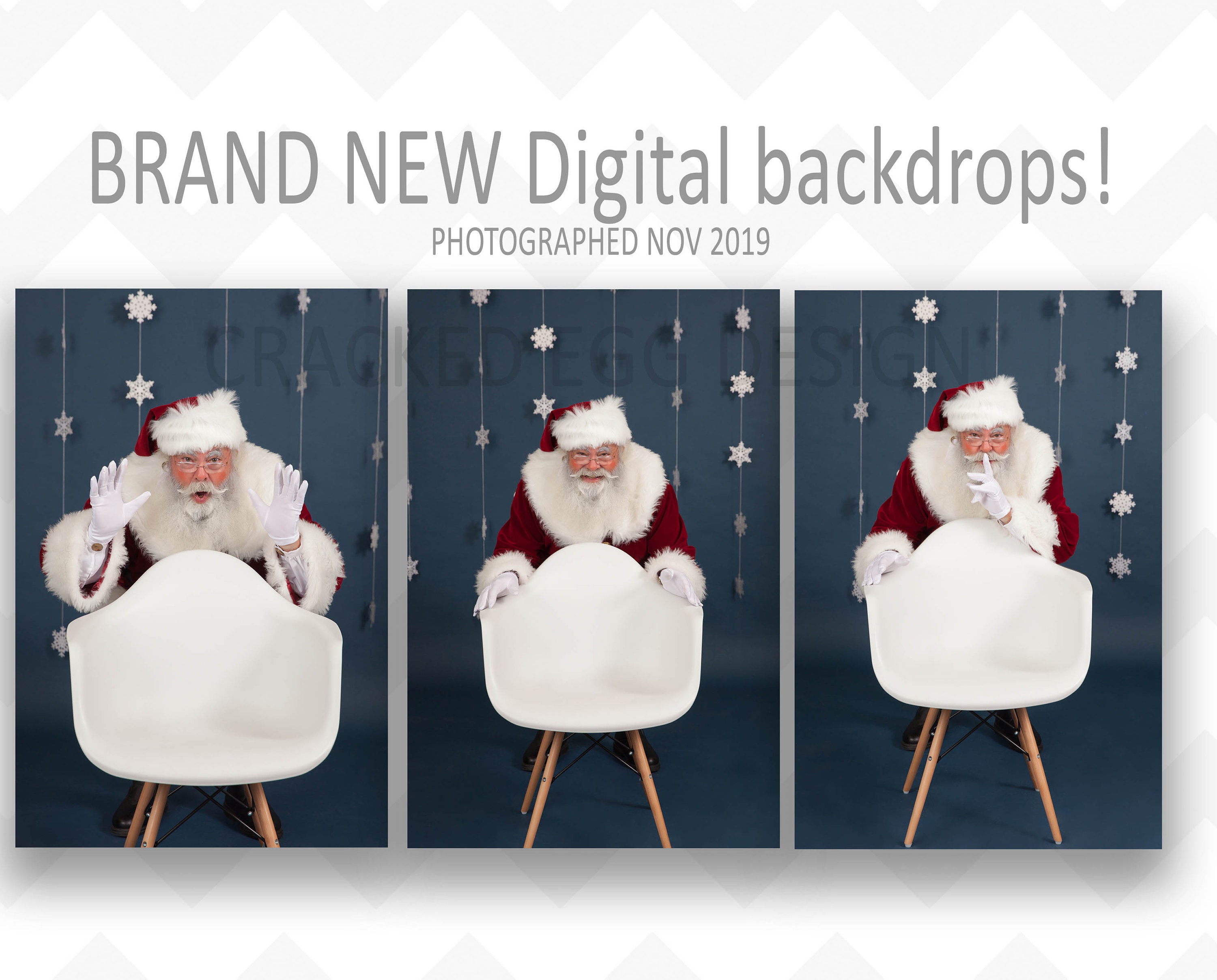 Santa Digital Backdrop for Photographers Digital Background | Etsy