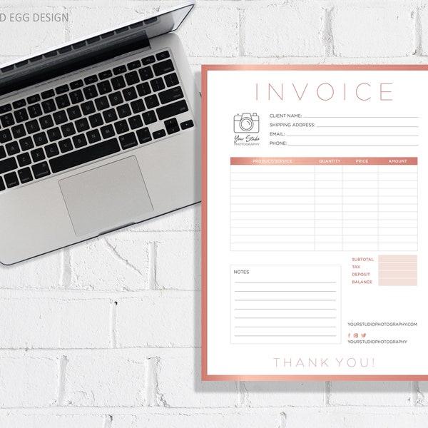 Cute Sales Invoice - Etsy