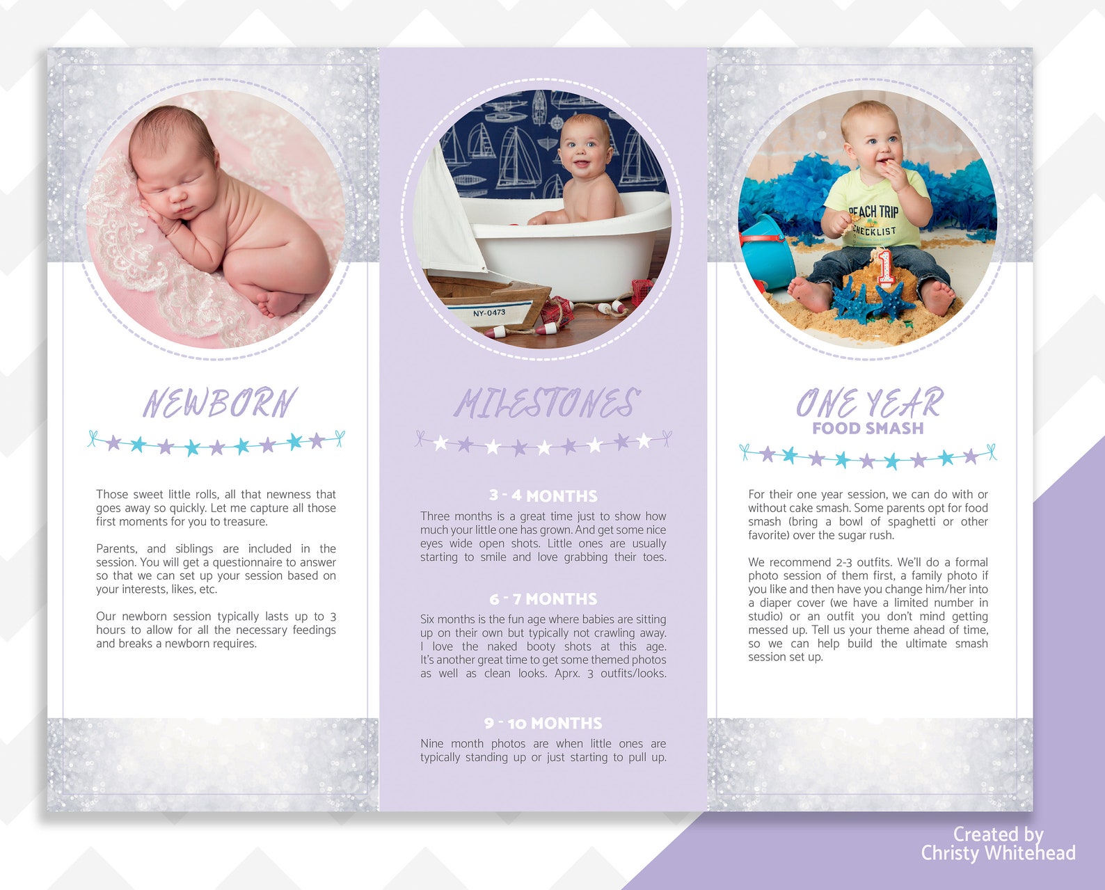 Newborn Template Photography Pricing Brochure Baby Plan - Etsy