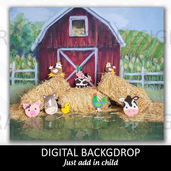 Farm Animal Backdrop - Etsy