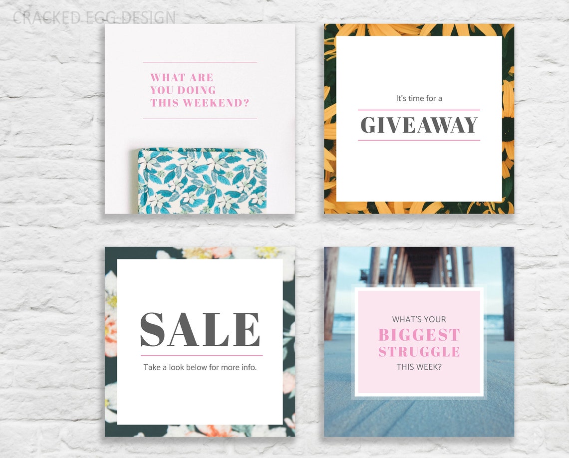 Photographer Template Social Media Templates 12 Instagram - Etsy