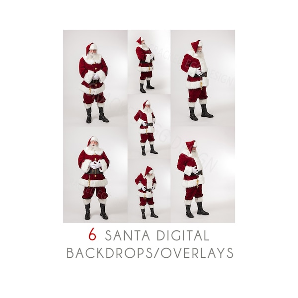 Santa Backdrop - Etsy