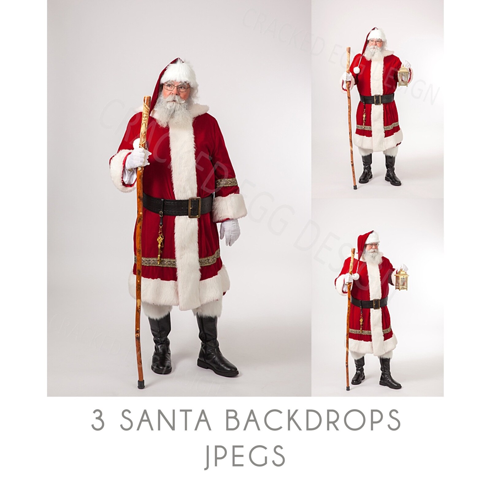 For Photographers Santa Overlay Santa Standing Traditional - Etsy