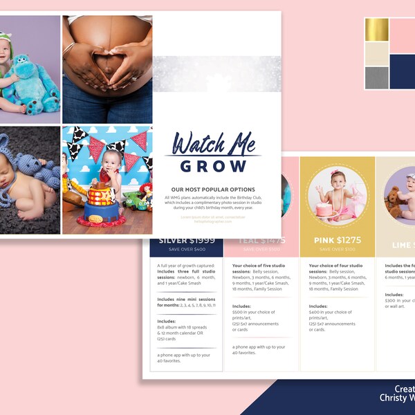 Baby Plan Photography Template - Etsy