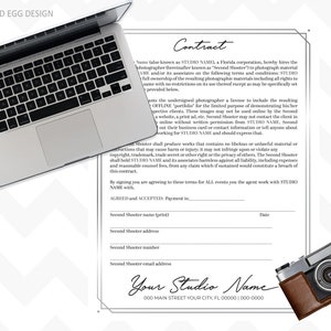 Second Shooter Contract for Photographers, Ideal for Wedding Photogs ...