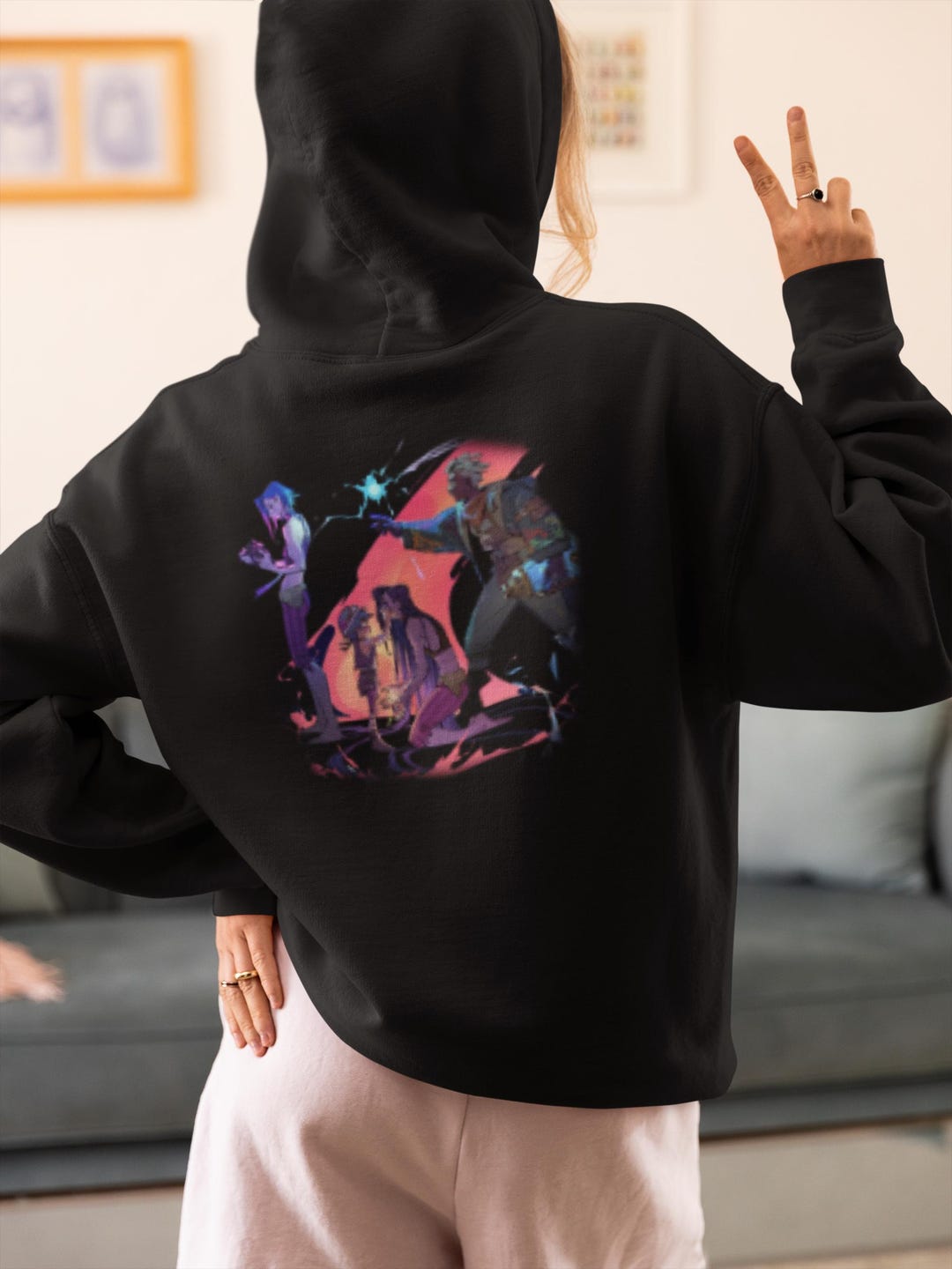 Jinx Vi Hoodie, Cozy Graphic Hoodie for Fans, Ideal for Casual Wear ...