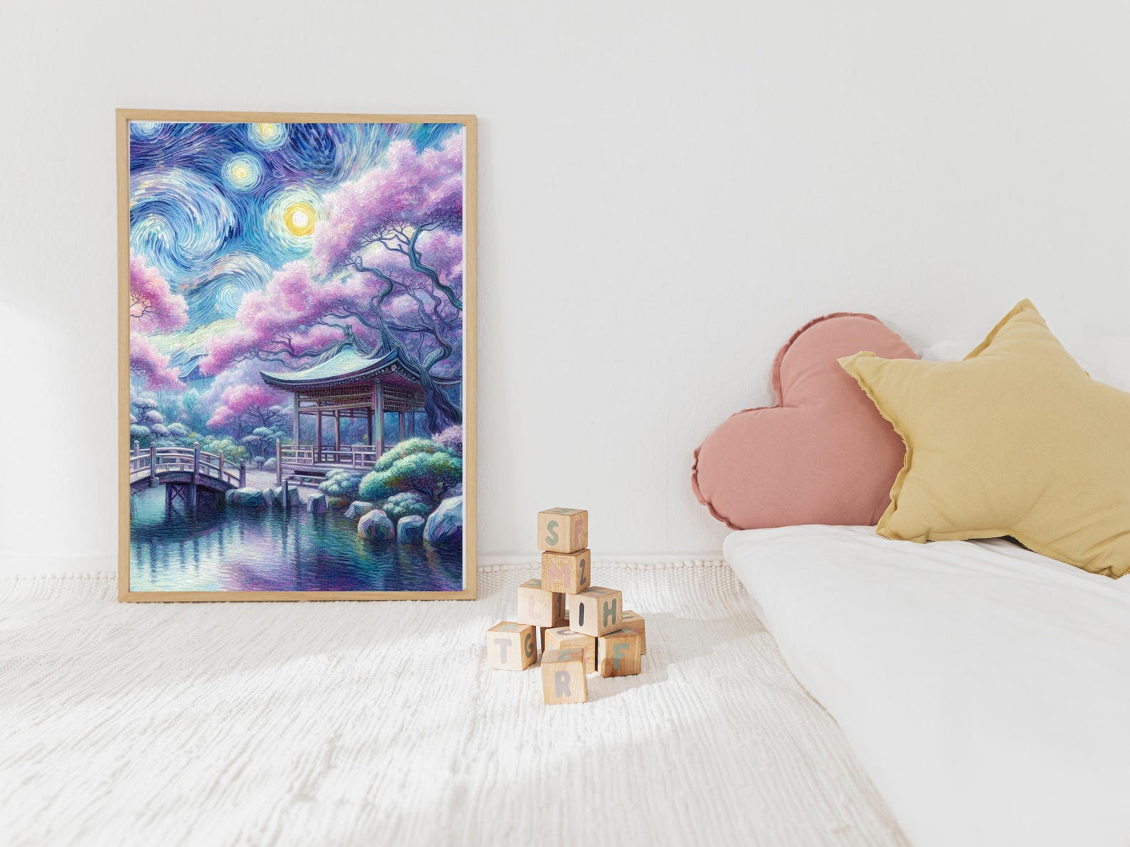Japanese Starry Night Fantasy - Etsy