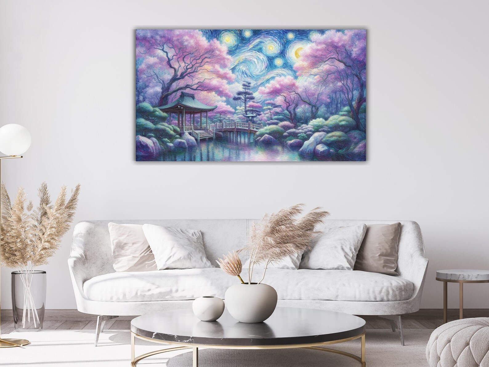 Japanese Starry Night Fantasy - Etsy