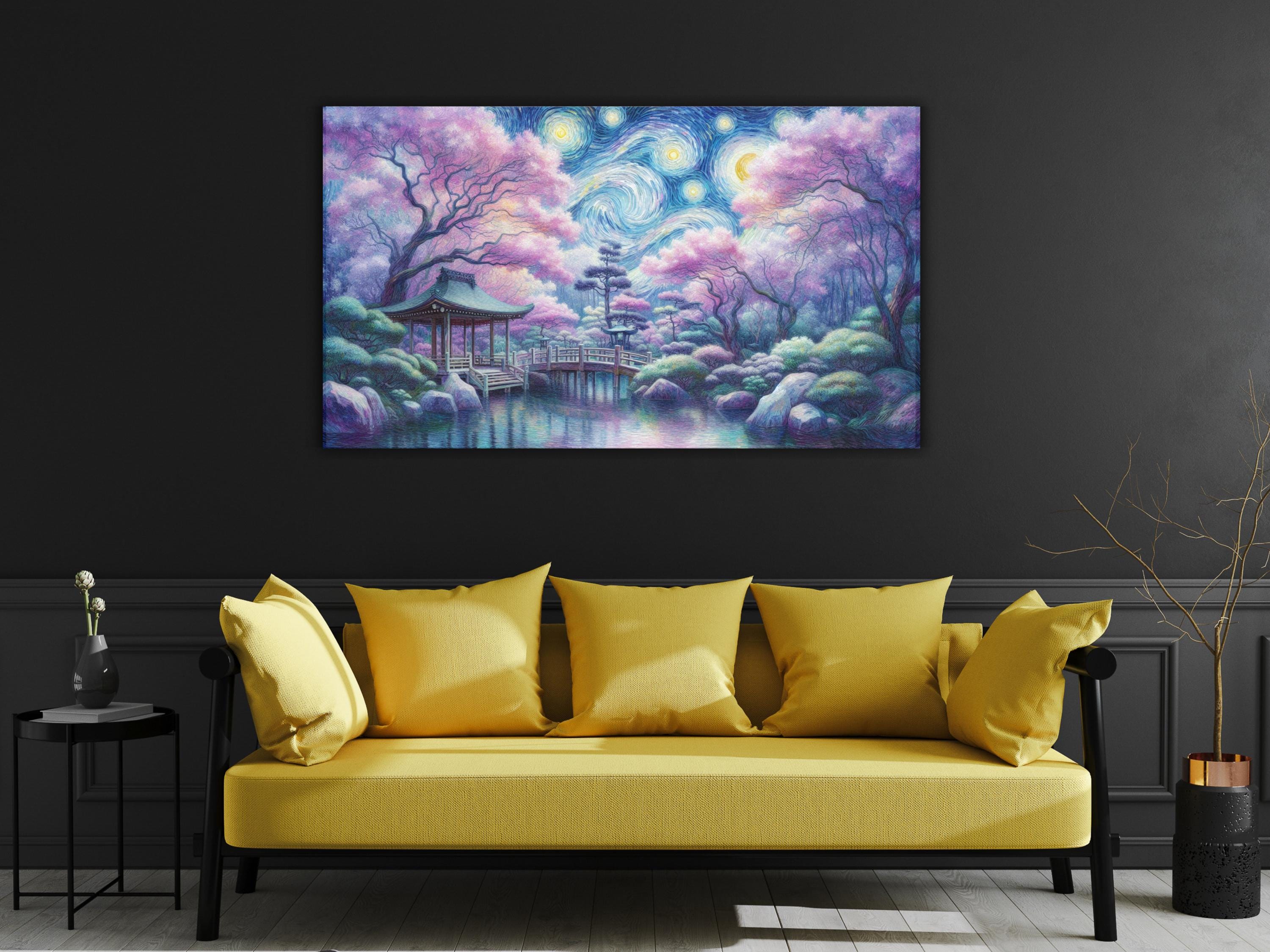 Japanese Starry Night Fantasy - Etsy
