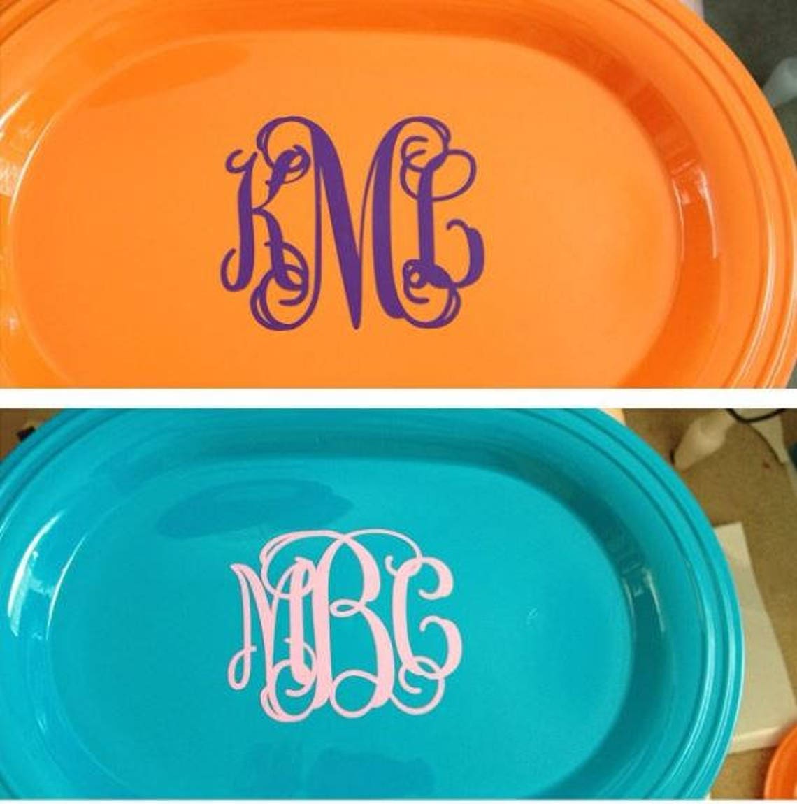 5 Inch - Vinyl Monogram Decal - Etsy