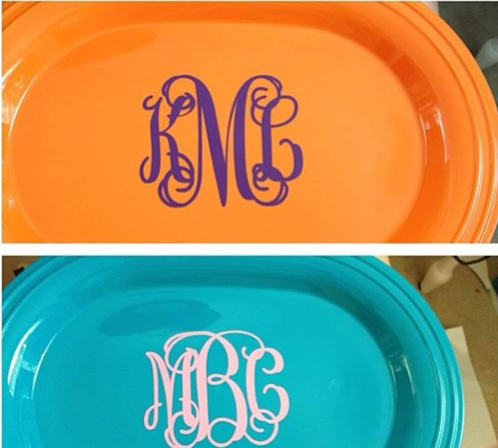 Vinyl Monogram Decal - 4 Inch - Etsy