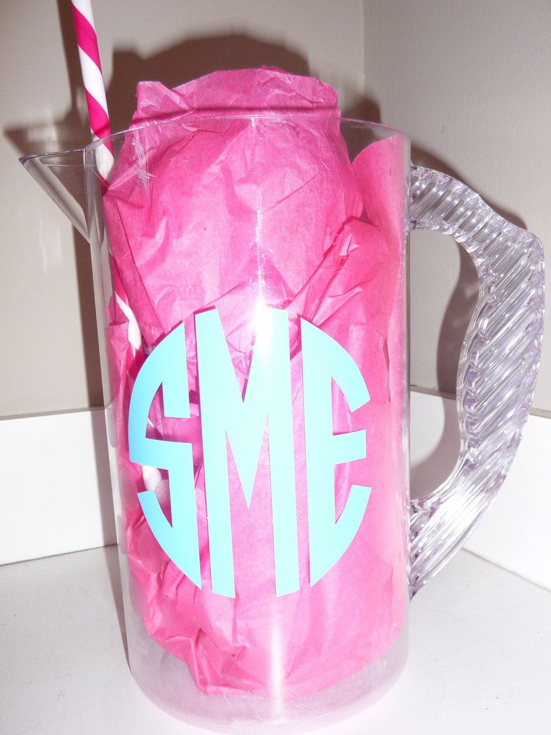 Vinyl Monogram Decal - 4 Inch - Etsy
