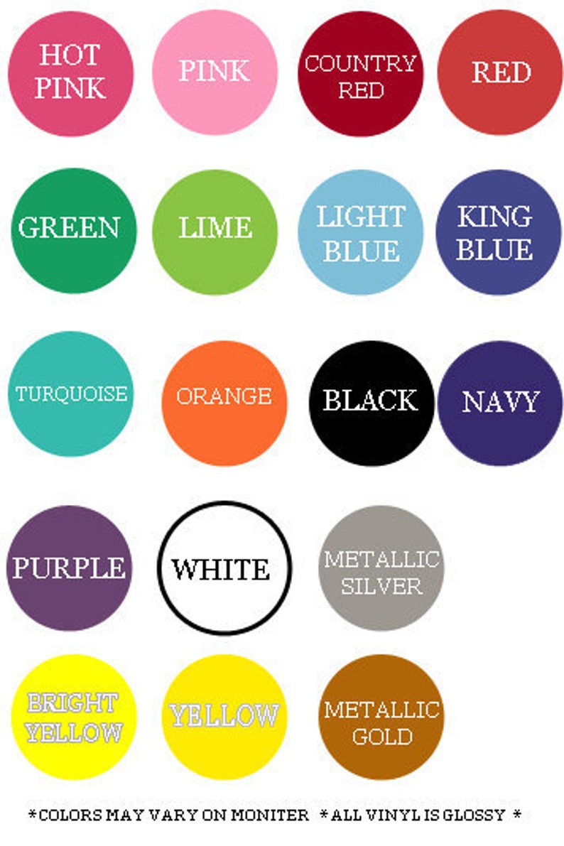 5 Inch - Vinyl Monogram Decal - Etsy