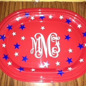 5 Inch - Vinyl Monogram Decal - Etsy